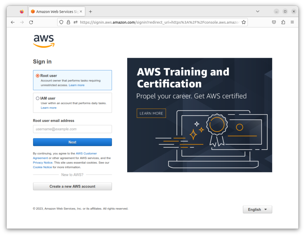 AWSのアカウントを作成する！