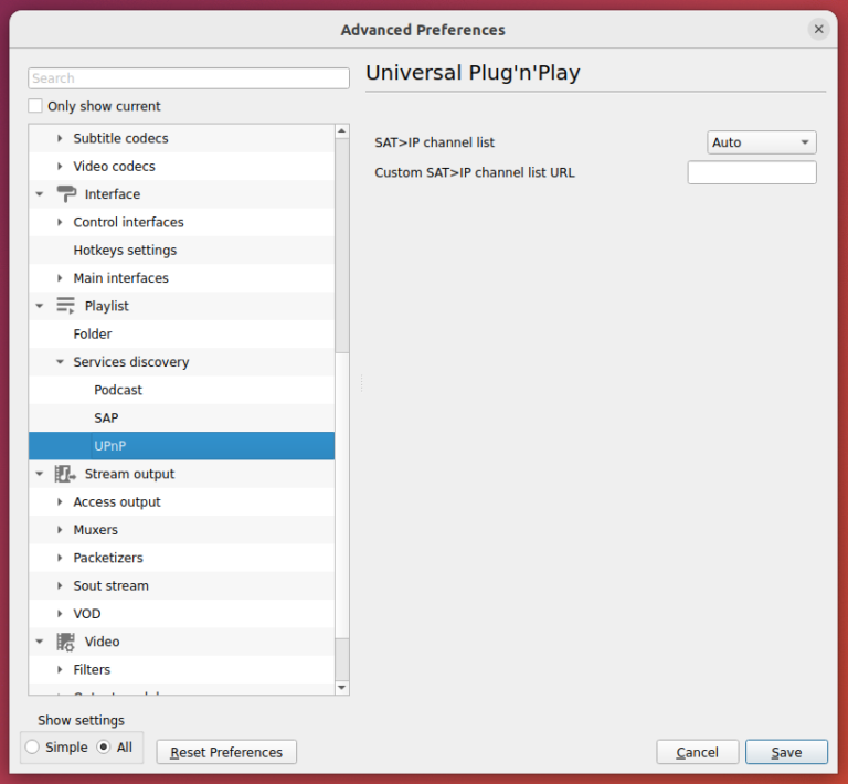 VLCでDLNAサーバに接続する！（Ubuntu Desktop 22.04）