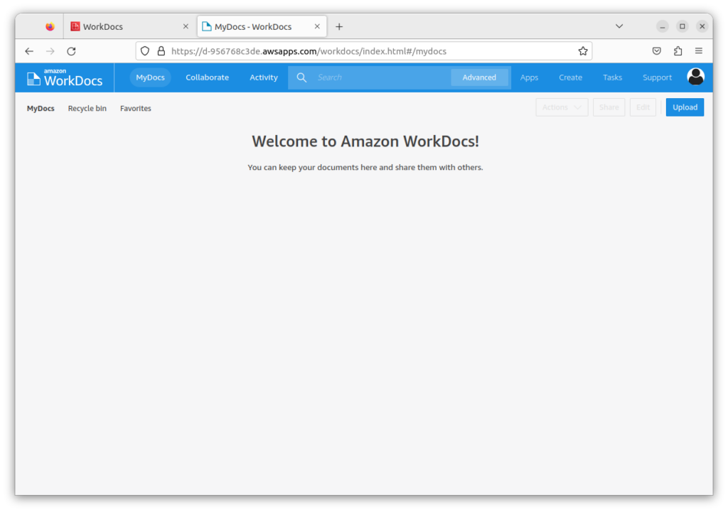 Amazon WorkSpacesでAmazon WorkDocsを使用してファイル共有する！