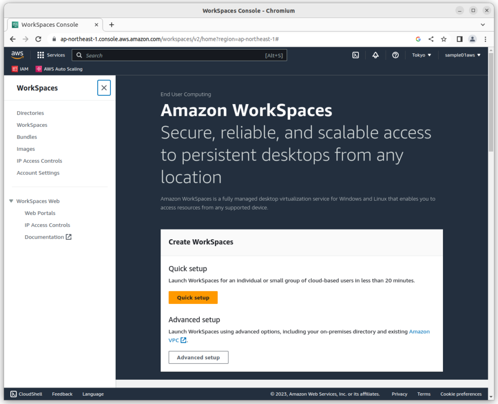 Amazon WorkSpacesを高速セットアップする！
