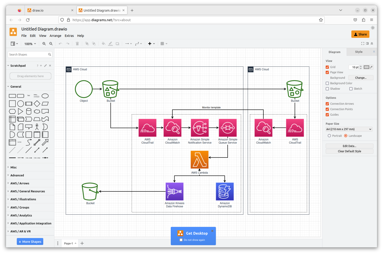 draw.ioでフロー図を作成する！
